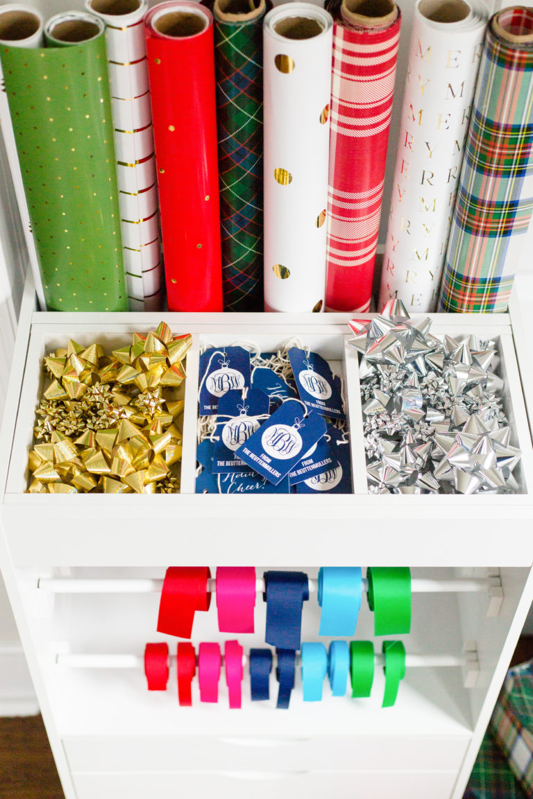 HOW I ORGANIZED OUR WRAPPING PAPER | Design Darling