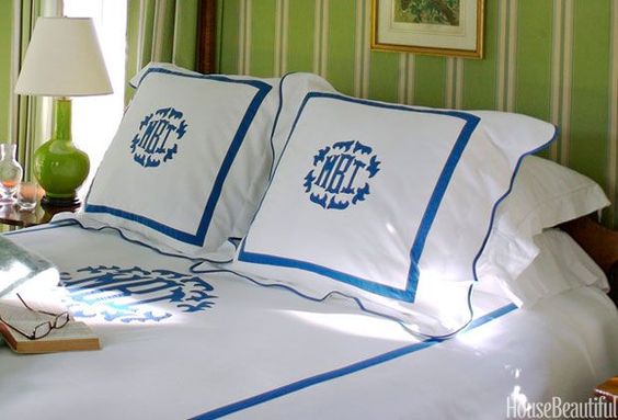 THE BEST MONOGRAMMED BEDDING | Design Darling