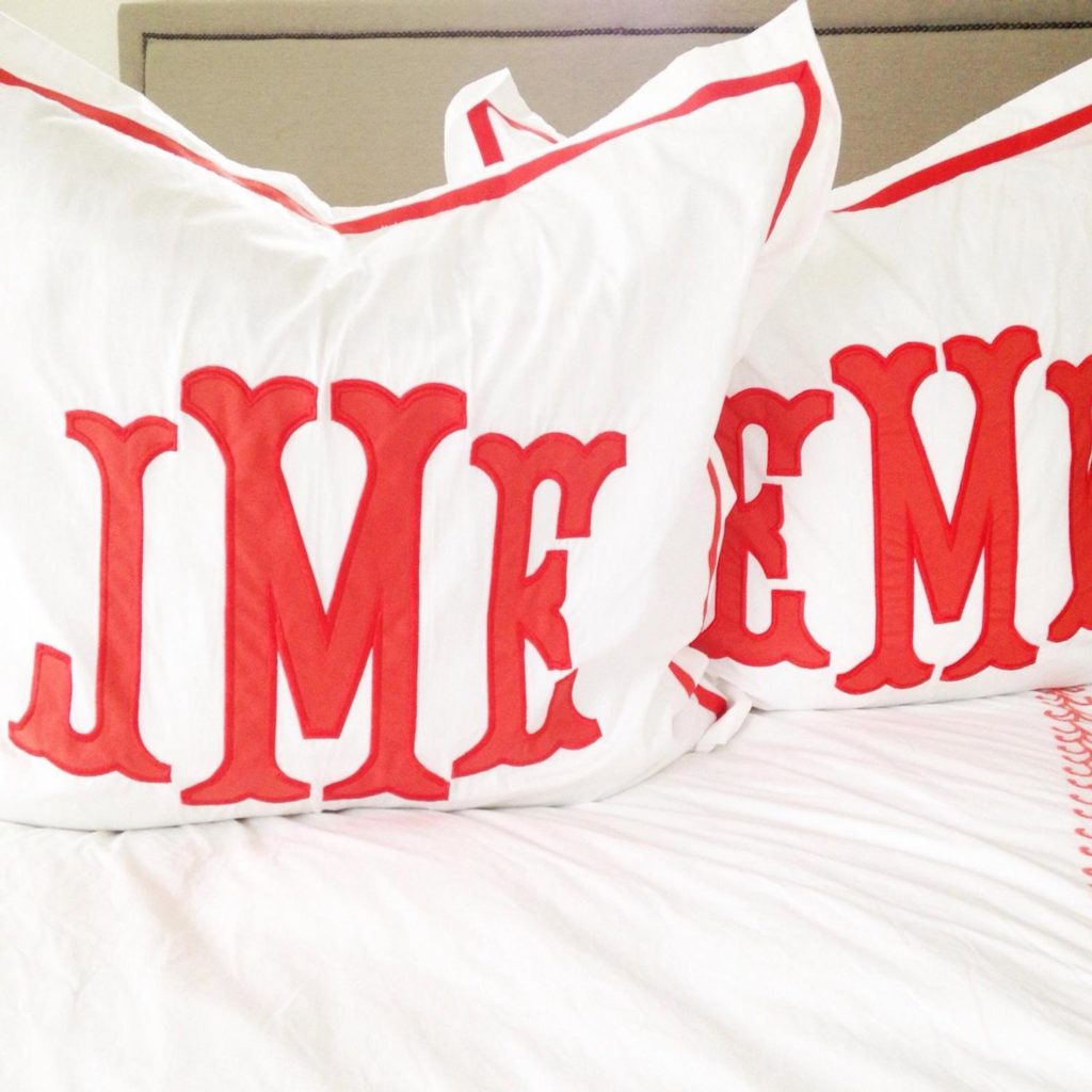 THE BEST MONOGRAMMED BEDDING | Design Darling
