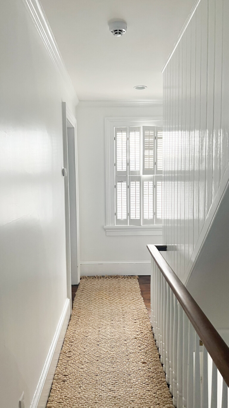 HALLWAY AND STAIRWELL TRIM BEFORE & AFTER + COSTS | Design Darling