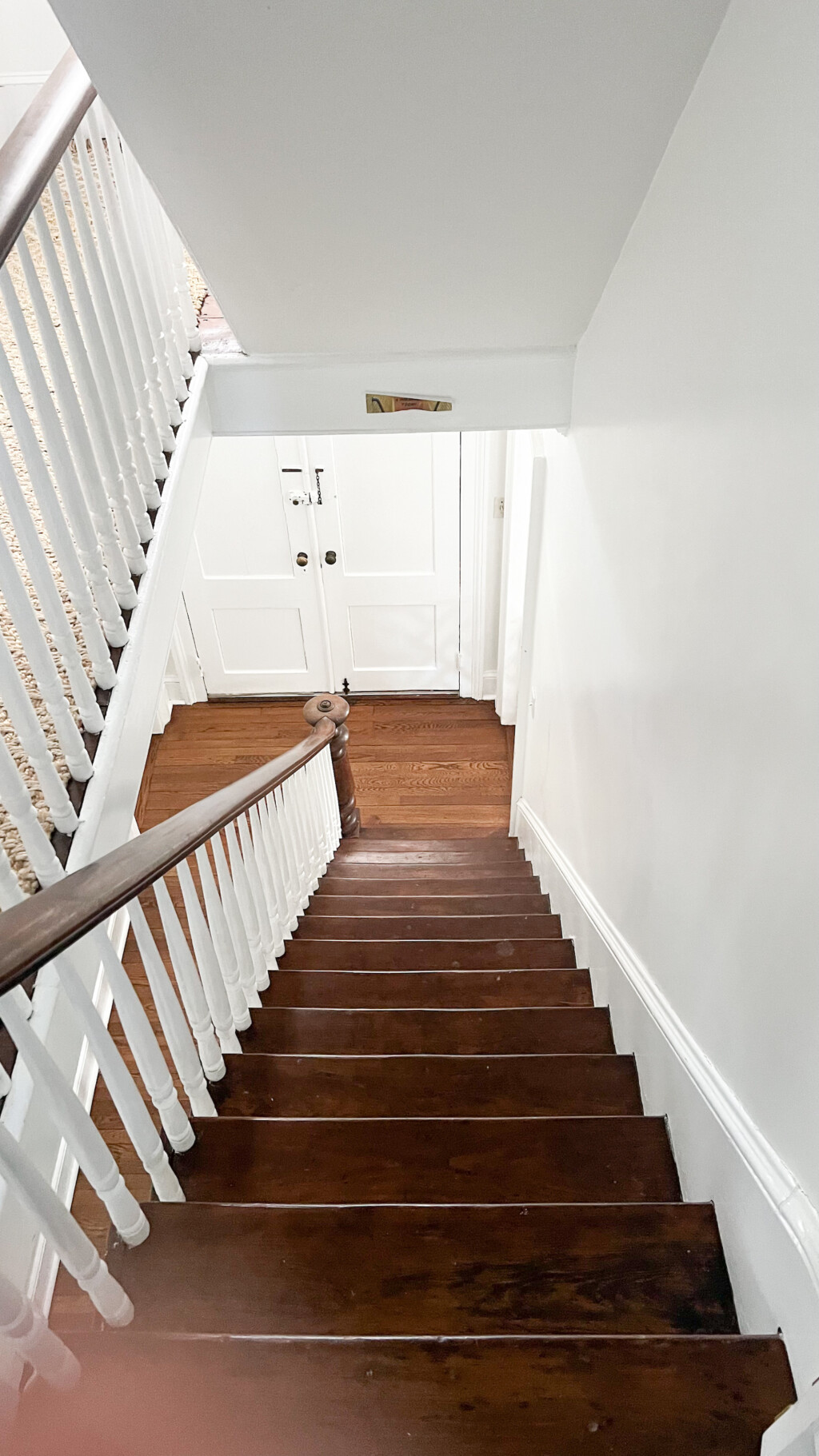 HALLWAY AND STAIRWELL TRIM BEFORE & AFTER + COSTS | Design Darling