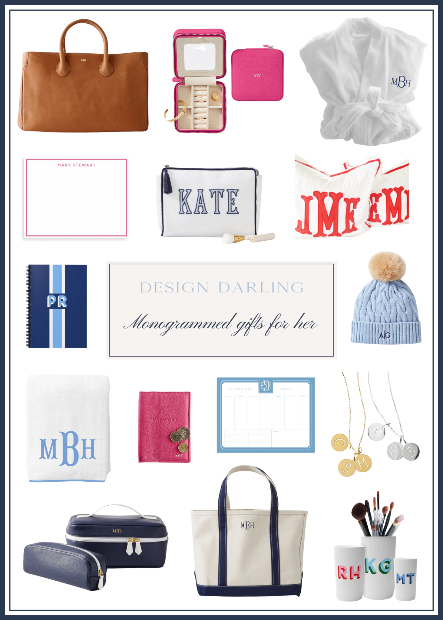 MONOGRAMMED GIFTS FOR HER | Design Darling