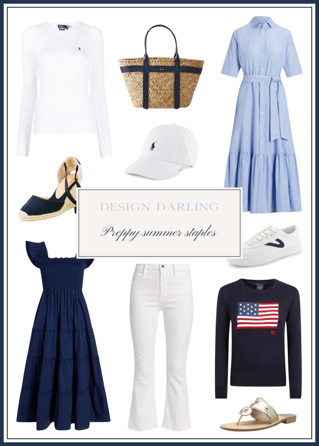 PREPPY SUMMER STAPLES | Design Darling