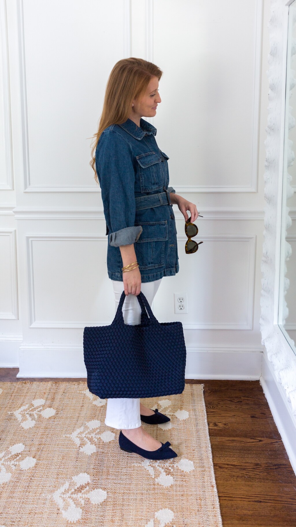 BELTED DENIM JACKET | Design Darling