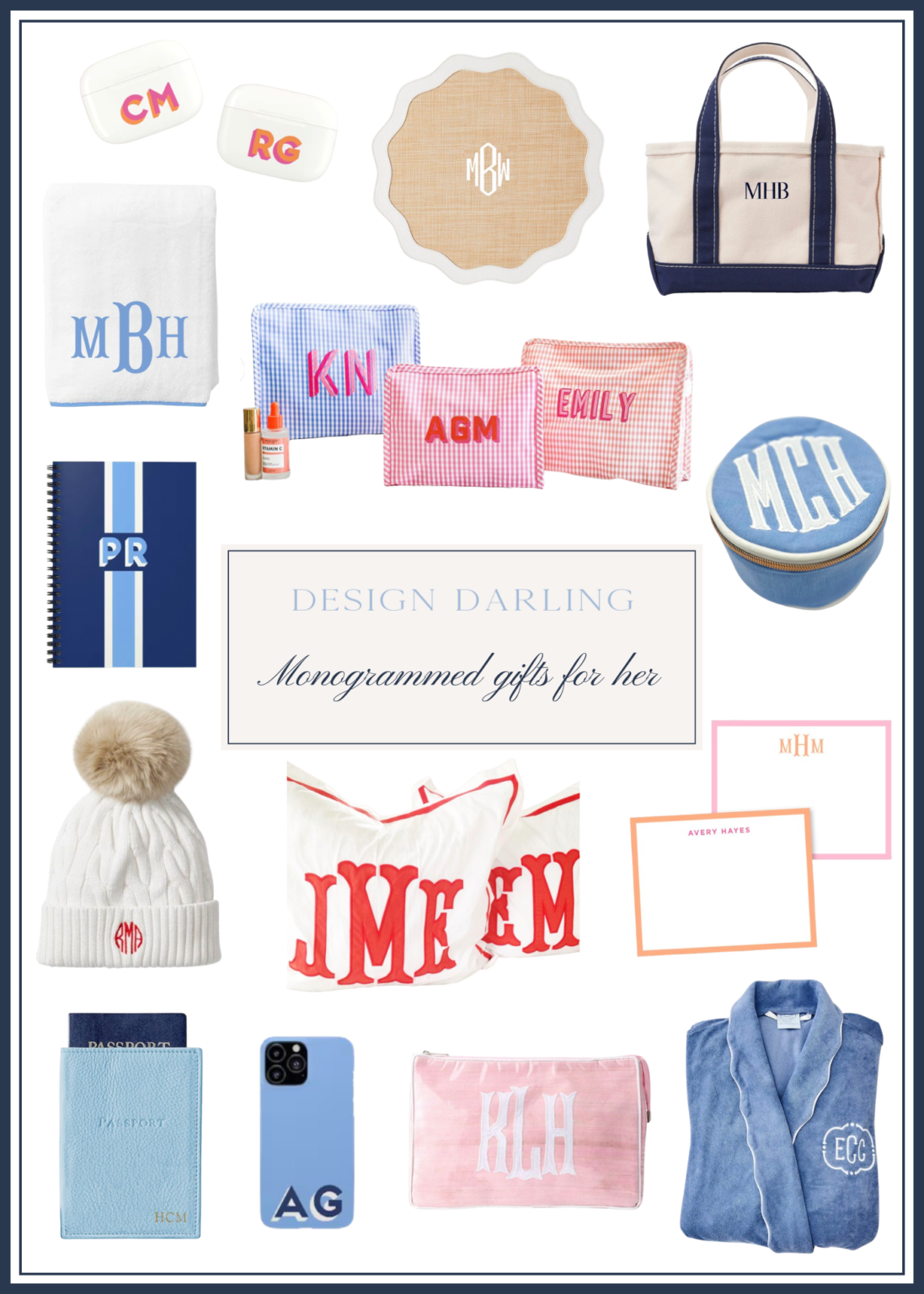 MONOGRAMMED GIFTS FOR HER | Design Darling